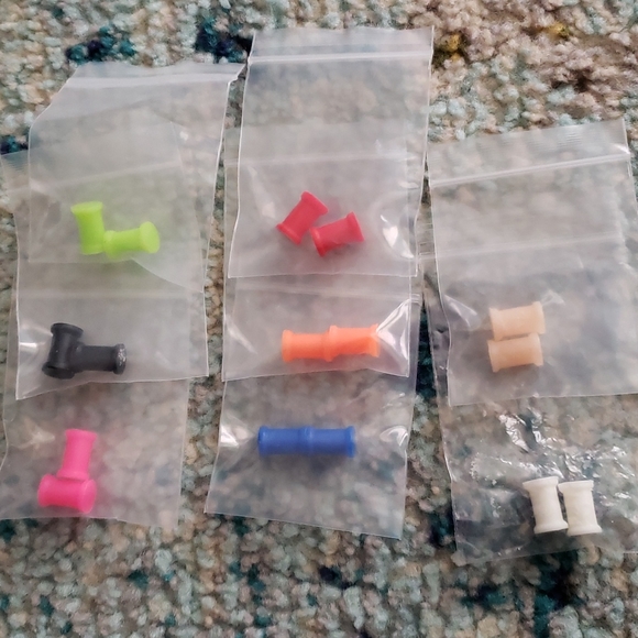 Jewelry | Silicone 2 Gauge Plugs Lot Of 19 | Poshmark
